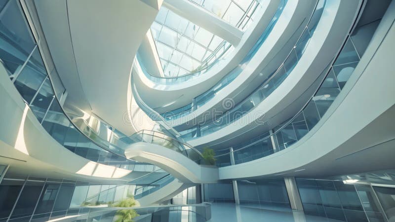 Explore the Majestic Interior of a Large Building Featuring an ...