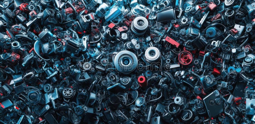 Explore Many Mechanical Parts with Intricate Details and Technical ...