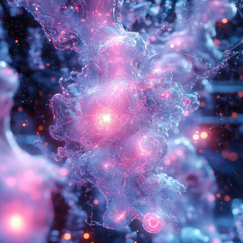 Abstract Colorful Cosmic Background with Swirling Vibrant Lights Stock ...