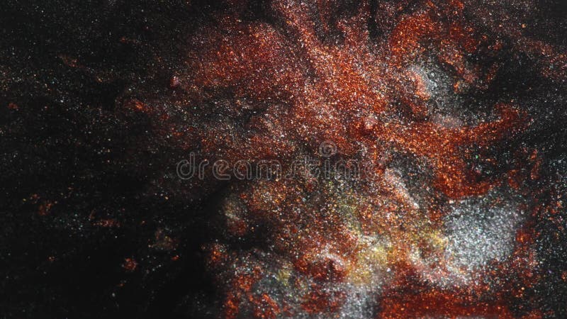 Abstract Cosmic Texture with Vibrant Red and Silver Glitter Effect ...