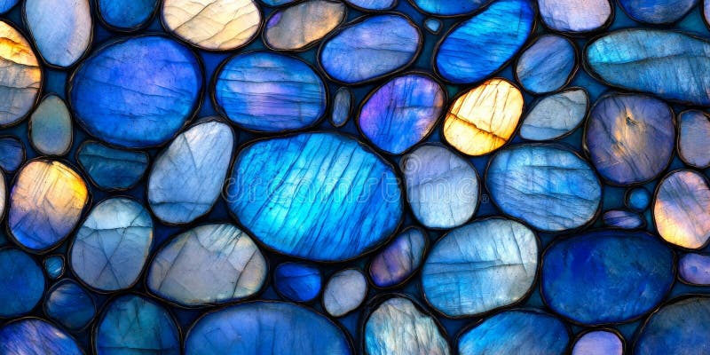 Explore the Mesmerizing Abstract Iridescent Patterns on Blue ...