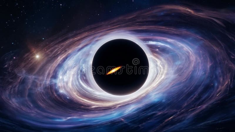 Mesmerizing View of Black Hole with Luminous Accretion Disk in Space ...