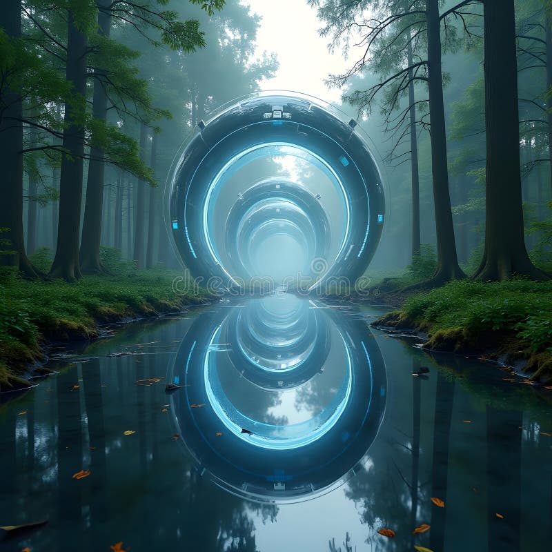 Harmony of Nature and Technology a Captivating Fusion Stock ...