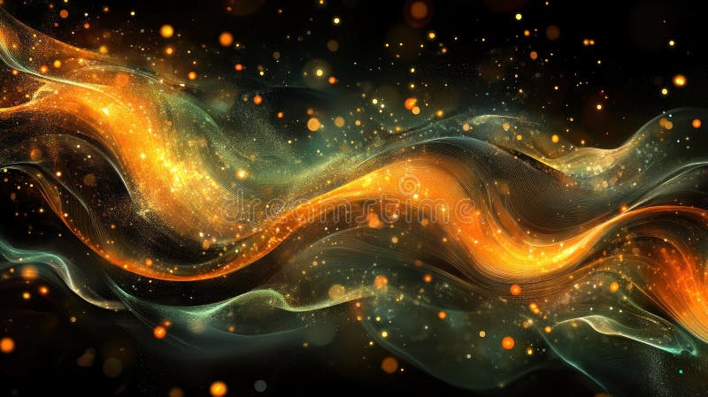 Explore the Mesmerizing Dance of Transparent Waves Adapting To Glowing ...