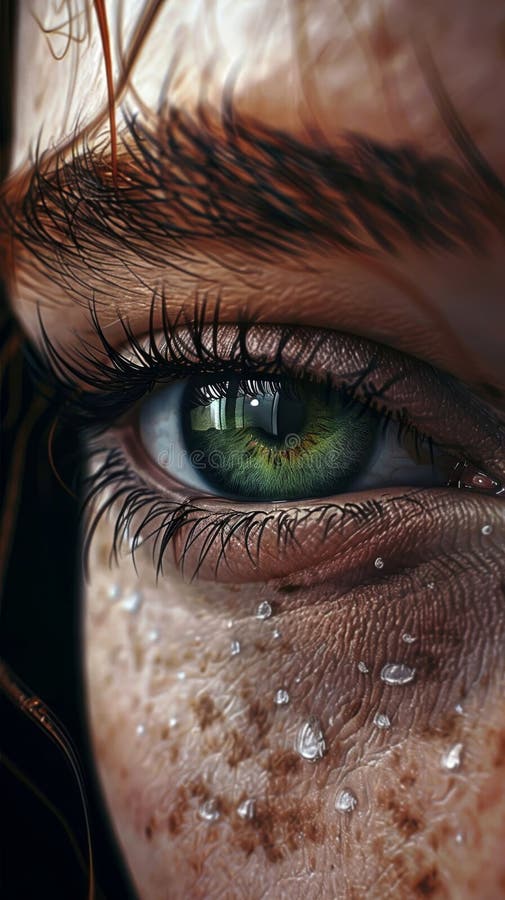 Explore the Mesmerizing Depth of a Vibrant Green Eye Capturing a World ...