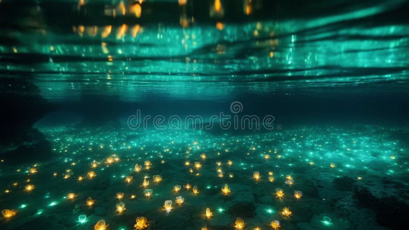 Explore the Mesmerizing Underwater World Where Glowing Lights Sparkle ...