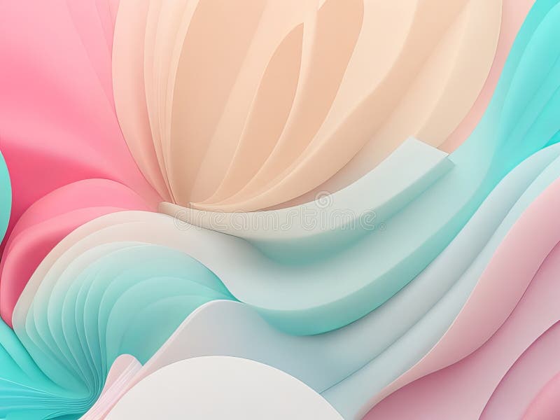 Explore the Mesmerizing World of 3D Pastel Colors Backgrounds. Stock ...