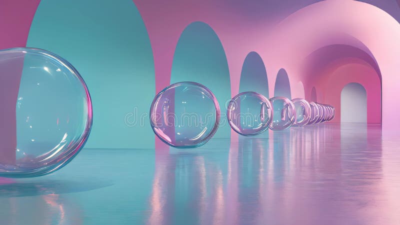Explore the Mesmerizing World of Translucent Spheres in a Dreamy Pastel ...