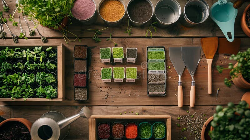 Explore Microgreens with Colorful Seed Packets and Essential Gardening ...