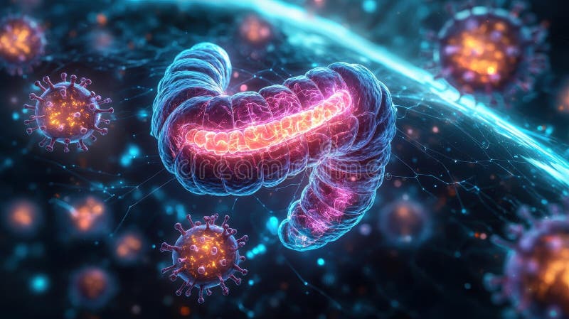 Explore the Microscopic View of a Healthy Gut Barrier, Highlighting ...