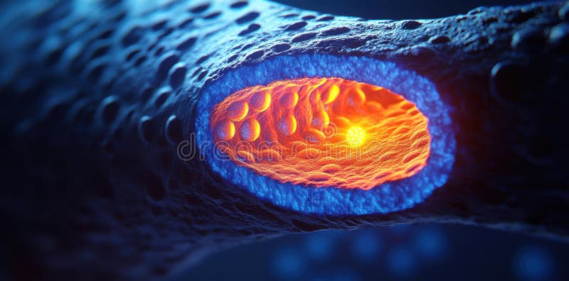 Explore Microscopic World, Cellular Structure with Vibrant Color and ...