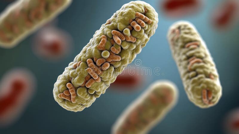 Explore the Microscopic World a Detailed Look at Bacteria, Highlighting ...