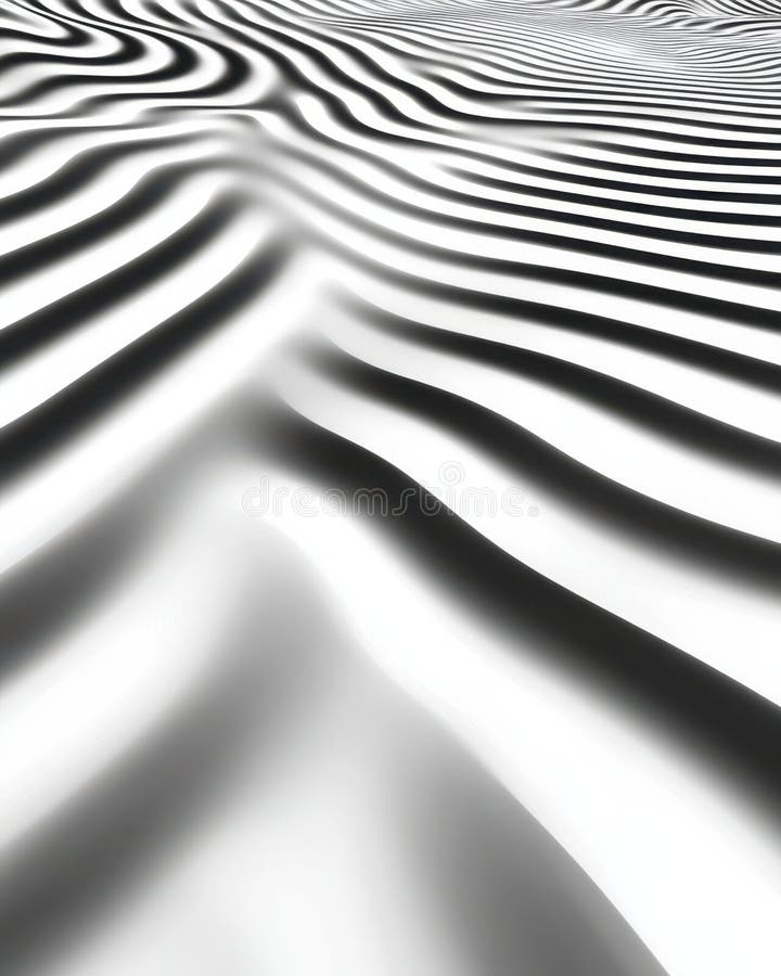 Explore the Mind Bending World of Optical Illusory Waves in Monochrome ...