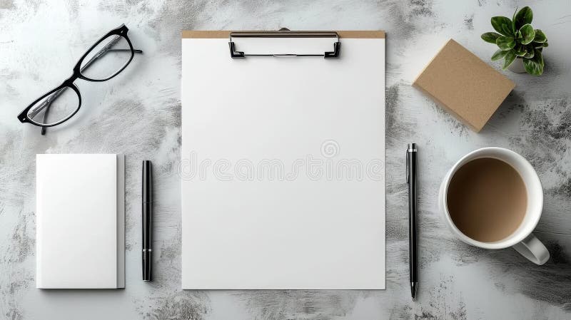Creative Workspace Setup Home Office Photography Modern Design Top View ...