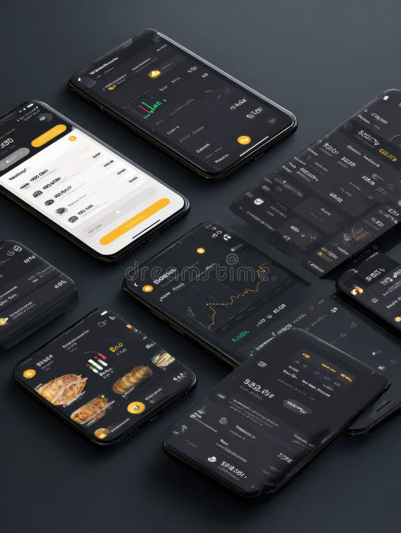 Explore Mobile App Features Displaying Microtransactions and Hidden Costs in a Sleek Dark Layout ...