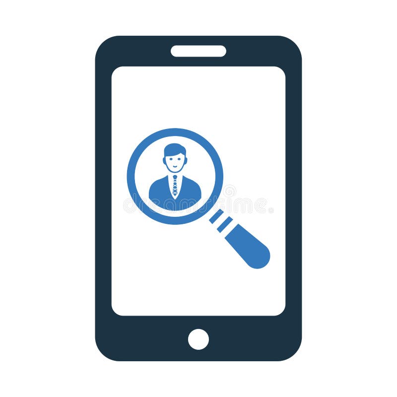 Explore, Mobile, Search Icon. Vector Graphics Stock Vector ...