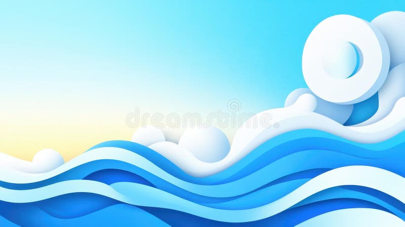 Explore a Modern, Abstract Blue Background with Cartoonstyle Textures ...