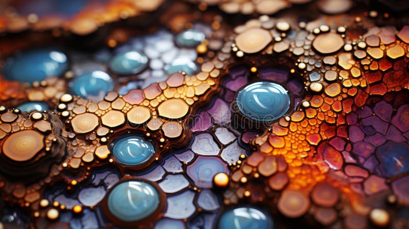 Explore a Modern Abstract Geode Design with Flat Texture, Intricate ...