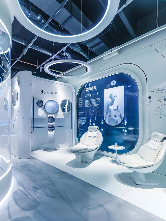 Modern Booth Design of a Chinese Brand Interior Generative AI Stock ...