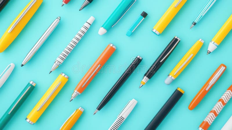 Explore a Modern 3D Icon of a Pen on the Wall. Ideal for Clean ...