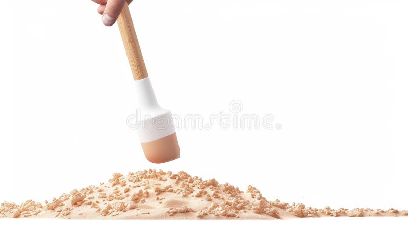 This 3D Rendering Showcases a Pile of Plaster Mixes, Perfect for ...