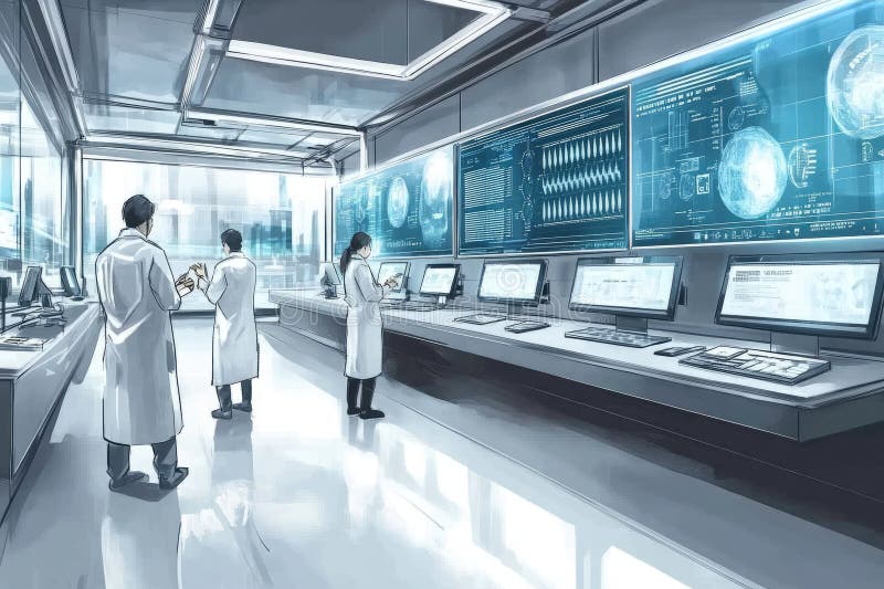 Modern Laboratory Setting for Pharmaceutical Research with Advanced ...