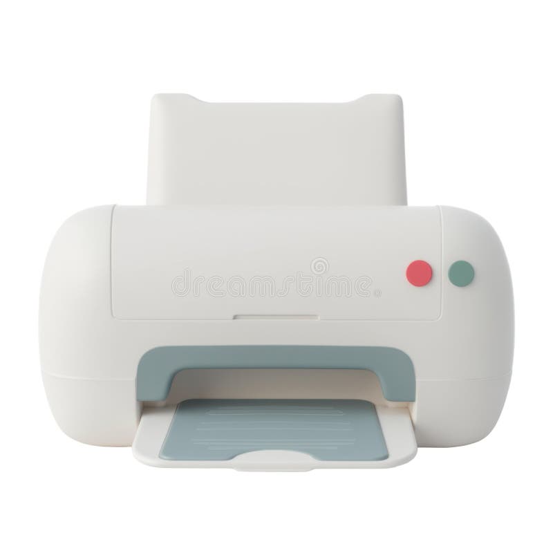 Stylized Printer Illustration Modern Design Art Scene Vibrant Colors ...