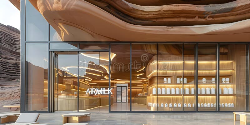 Modern Minimalist Retail Space with Natural Elements Generative AI ...