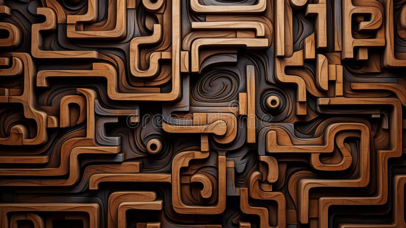 Explore a Modern, Sophisticated Maze with Fluid Lines, Innovative Flat ...