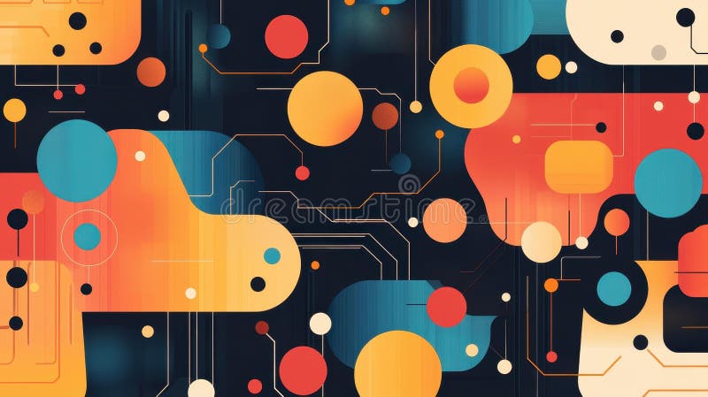 Explore a Modern Vector Circuit Board Background Design, Featuring a ...