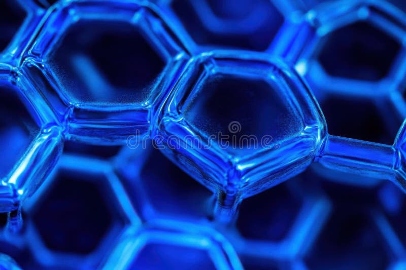 Explore Molecular Structure in Blue and Visualize a Scientific Concept ...