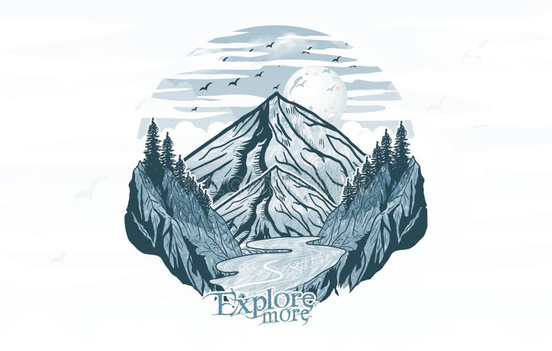 Explore More Vintage Hand-drawn T Shirt Print Illustration Stock Vector ...