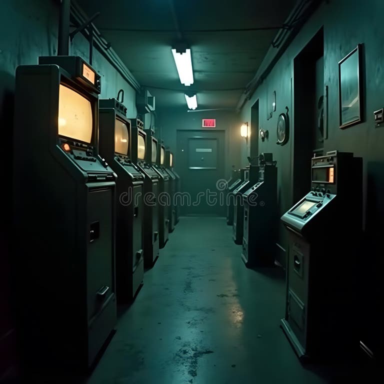 Enigmatic Echoes of Vintage Tech a Panning Perspective Stock ...