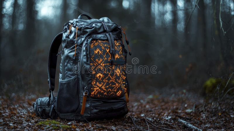 Glowing Patterned Backpack Adventure in Forest Photography Nature ...