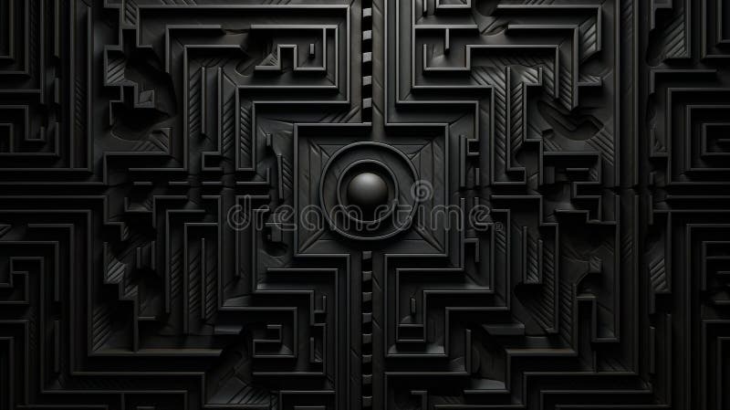 Explore a Mystical Labyrinth Pattern with Intricate Paths and Ancient ...