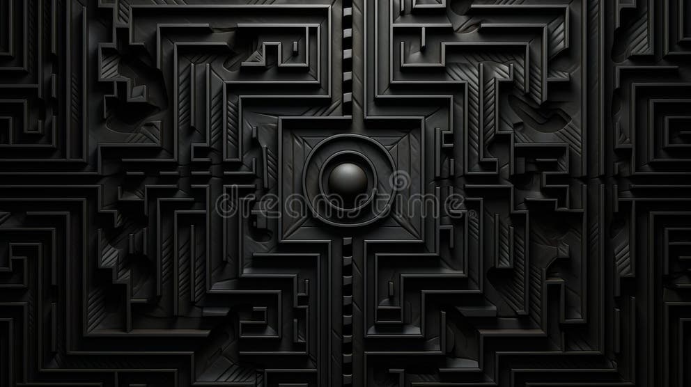 Explore a Mystical Labyrinth Pattern with Intricate Paths and Ancient ...