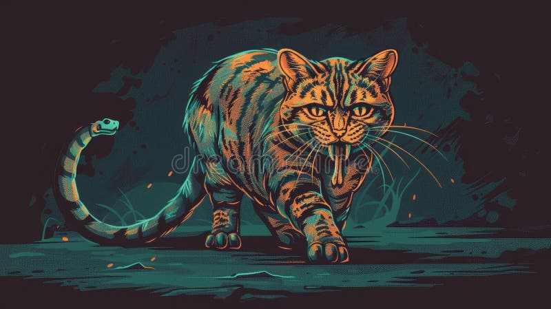 Cobrafanged Cat Stock Illustrations – 4 Cobrafanged Cat Stock ...