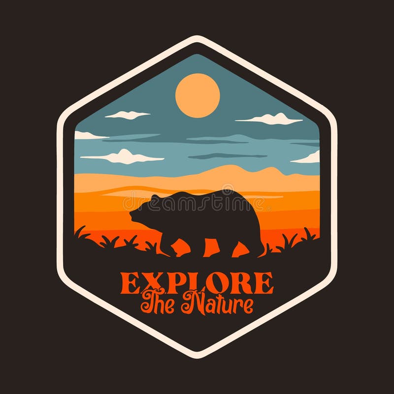 EXPLORE the NATURE WILD ANIMAL EXPLORE the OUTDOORS LANDSCAPE LOGO ...