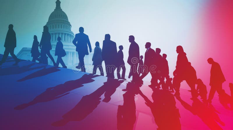 Political Spectrum: Navigating the Shades of Governance Stock Photo ...