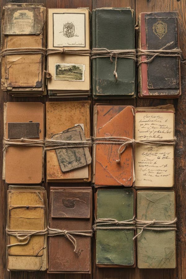 Explore Old Bound Books and Ephemera, Vintage Reading and Tied Paper ...