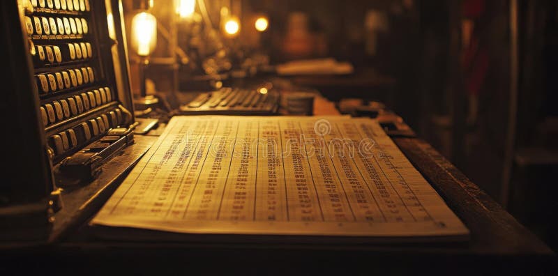 Explore Old Office with Vintage Atmosphere and Numeric Table Documents ...