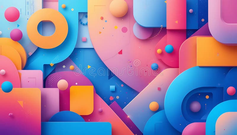 Dynamic Geometric Design Elements: Vibrant Abstract Backgrounds for ...