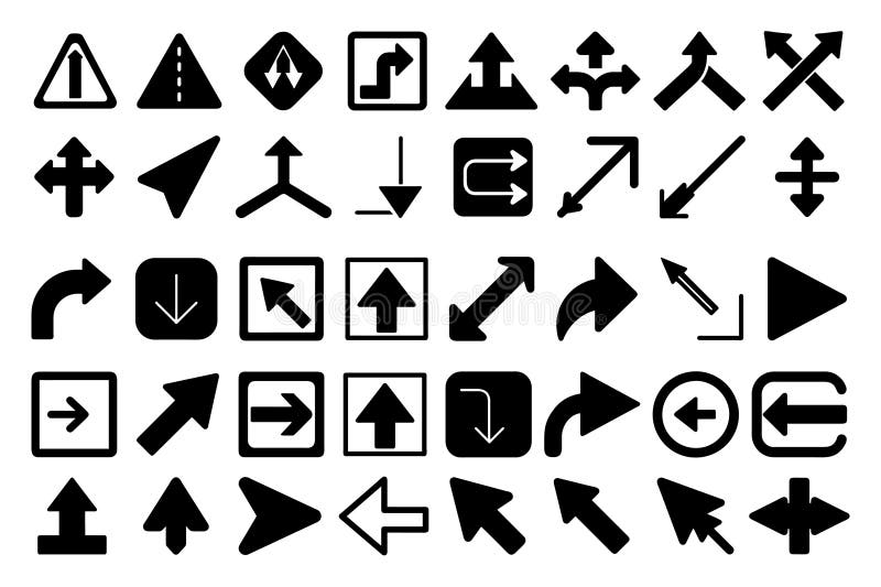 Arrows Icon Vector Illustration High-Quality Graphics Stock Image ...