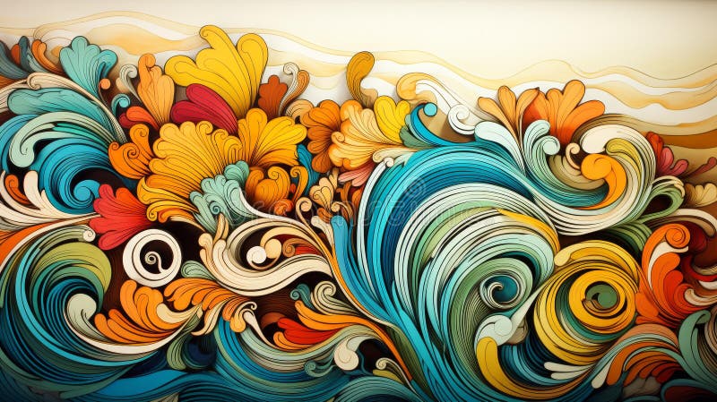 Explore Our Modern Abstract Damask Designs Featuring Flat Textures ...