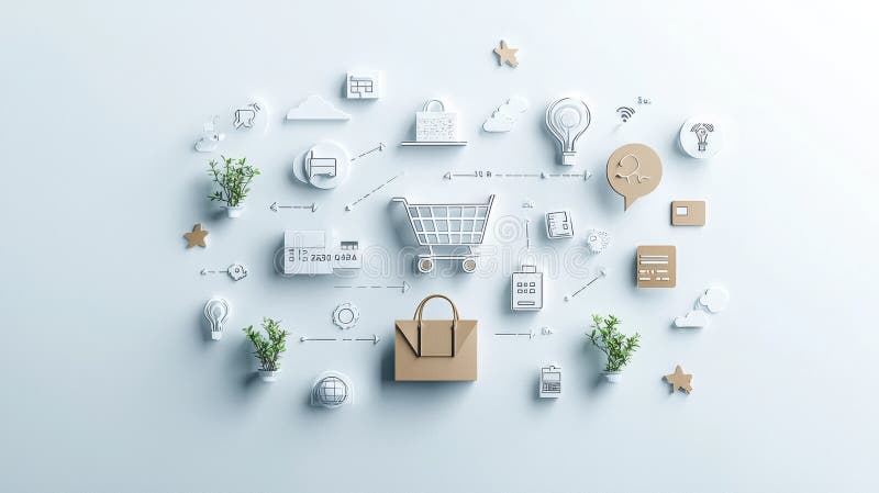 Explore Our Unique E-commerce Items Displayed Against a White Wall with ...