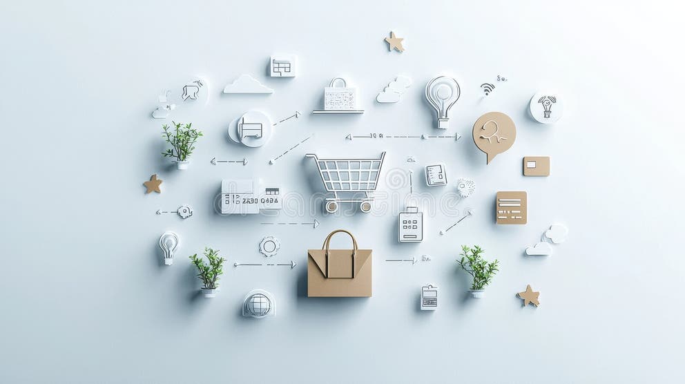 Explore Our Unique E-commerce Items Displayed Against a White Wall with ...