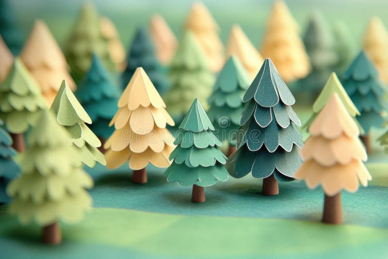 Explore Paper Trees, a Forest of Colors and Textures for Crafts and ...
