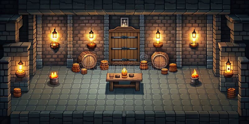 Explore a PixelPerfect Dungeon a TopDown View of Retro Game Assets ...
