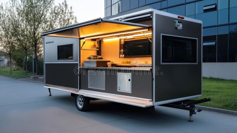 Explore Portable Retail Space with Open Concession Trailer. Portable ...