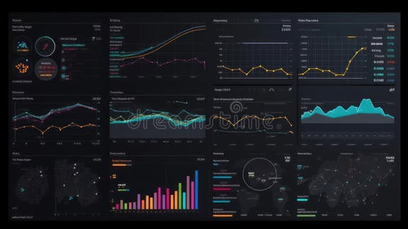 A Screenshot of a Software Interface with Multiple Data Visualizations Showing How Big Data Can ...